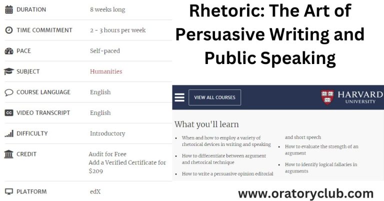 Rhetoric: The Art of Persuasive Writing and Public Speaking by Harvard ...